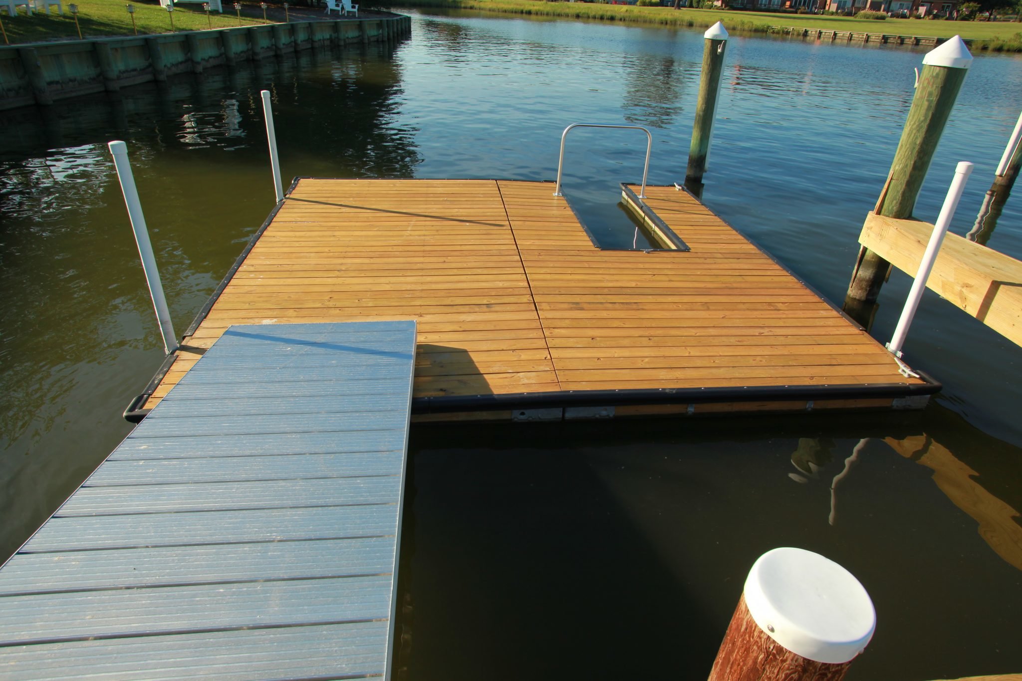 Kayak Dock with Ramp | Custom Floating Dock Builder Annapolis MD