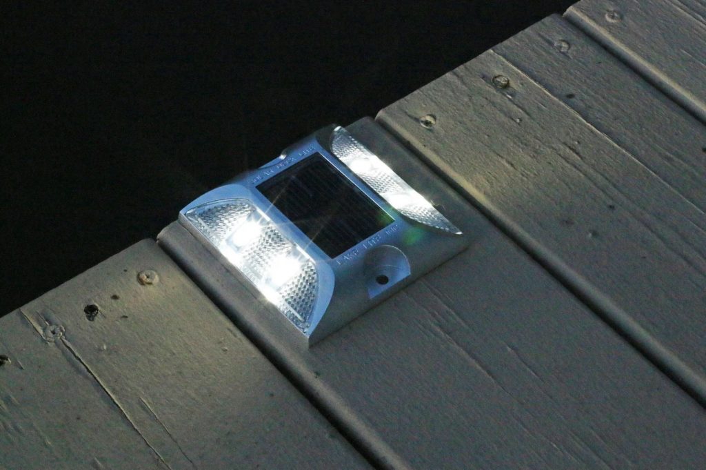 Solar Deck Light | Custom Floating Dock Builder Annapolis MD